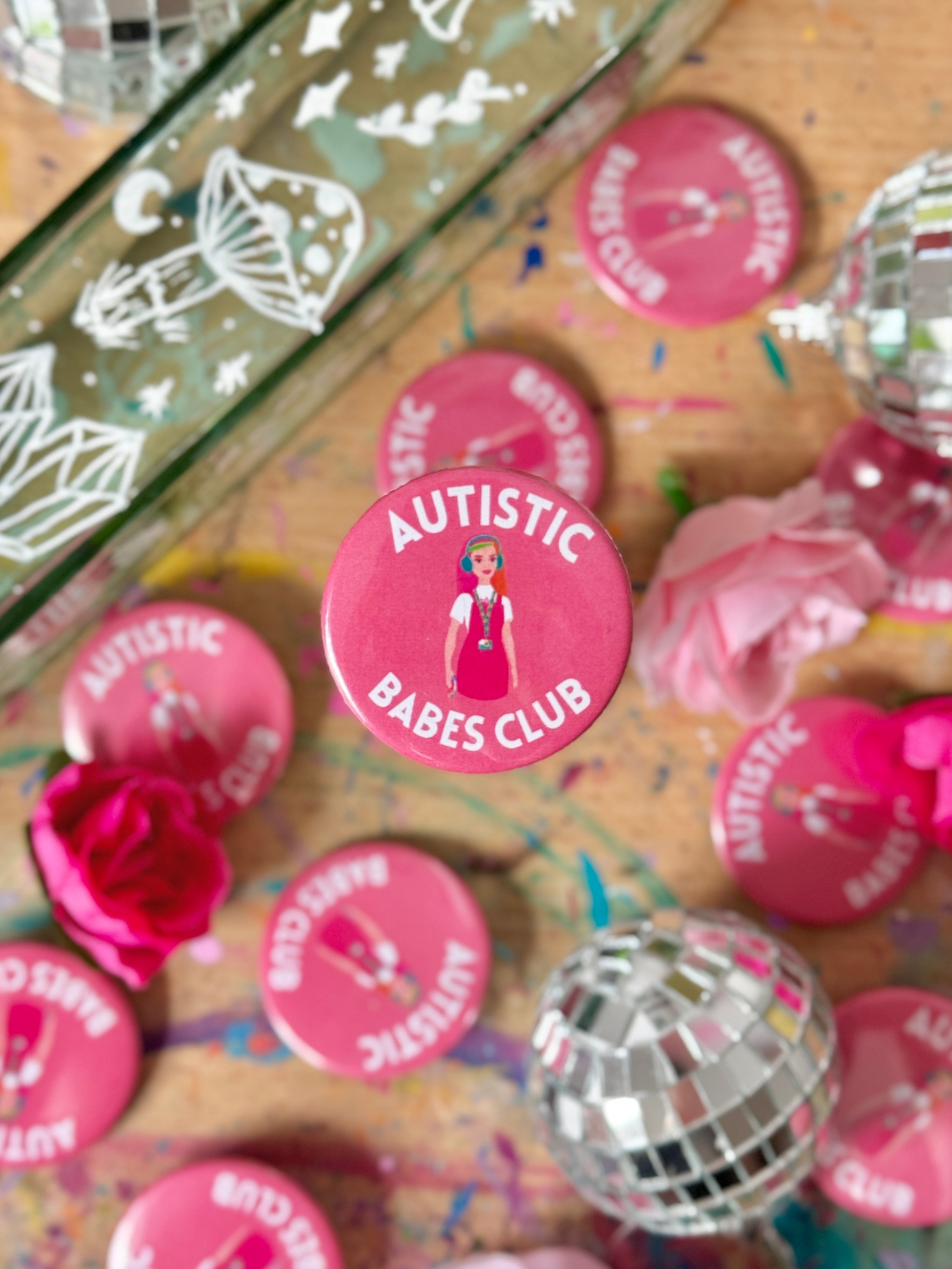 Autistic Babe Club Badge – Crafted In Chaos